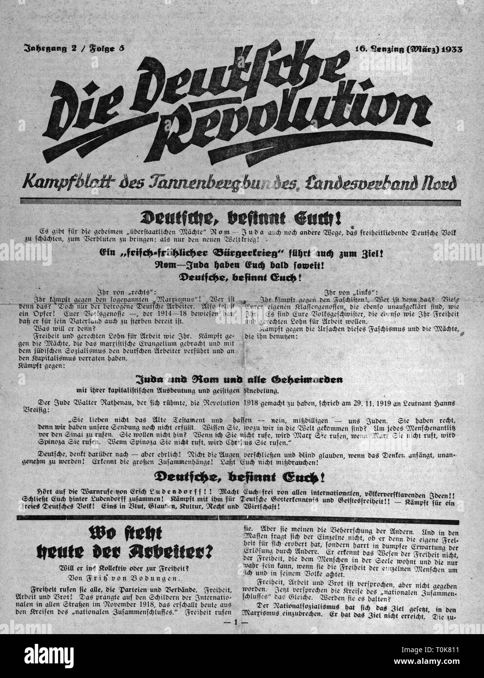 Tannenbergbund hi-res stock photography and images - Alamy