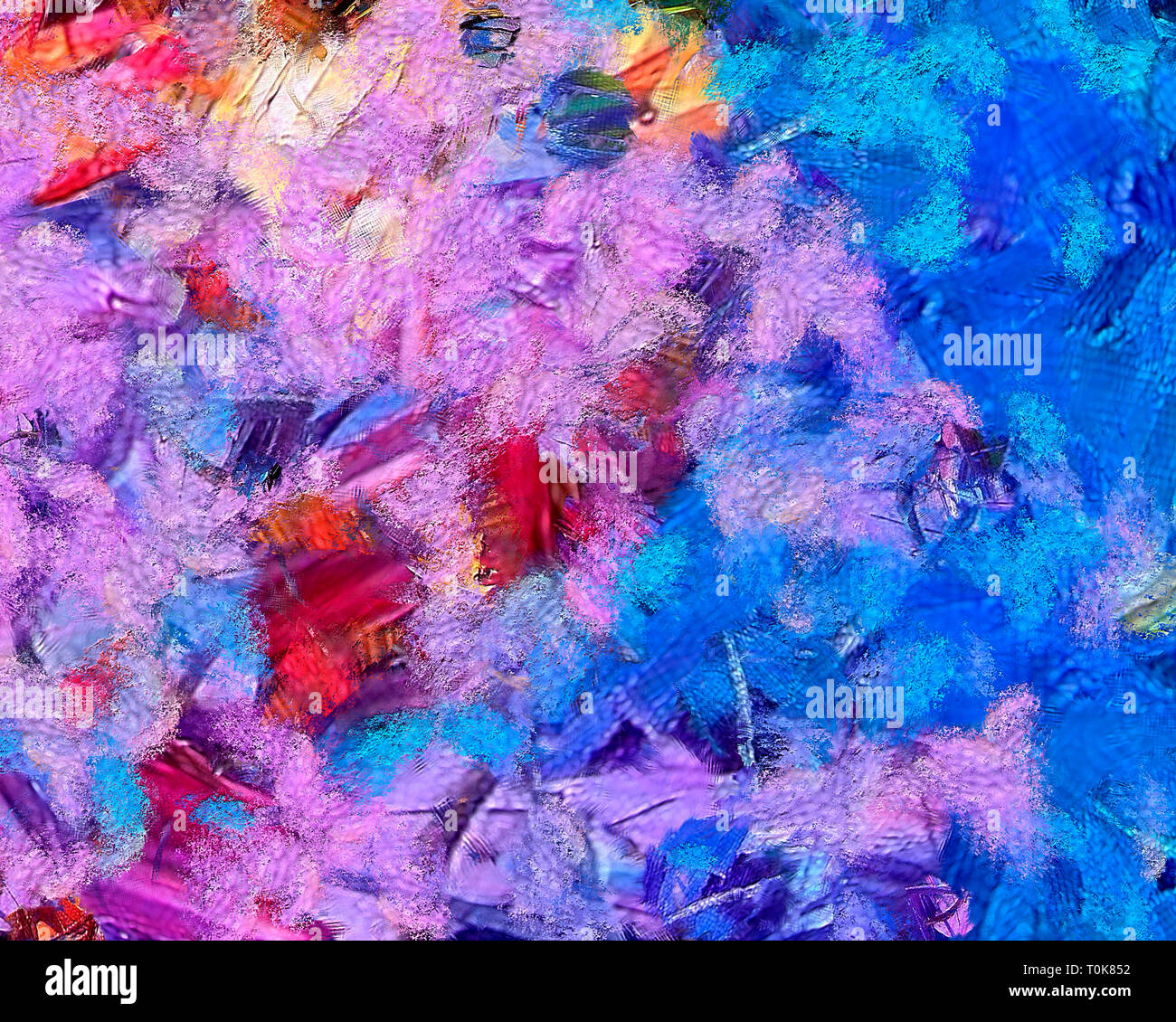 Wall poster print template. Abstract painting art. Hand drawn by dry ...