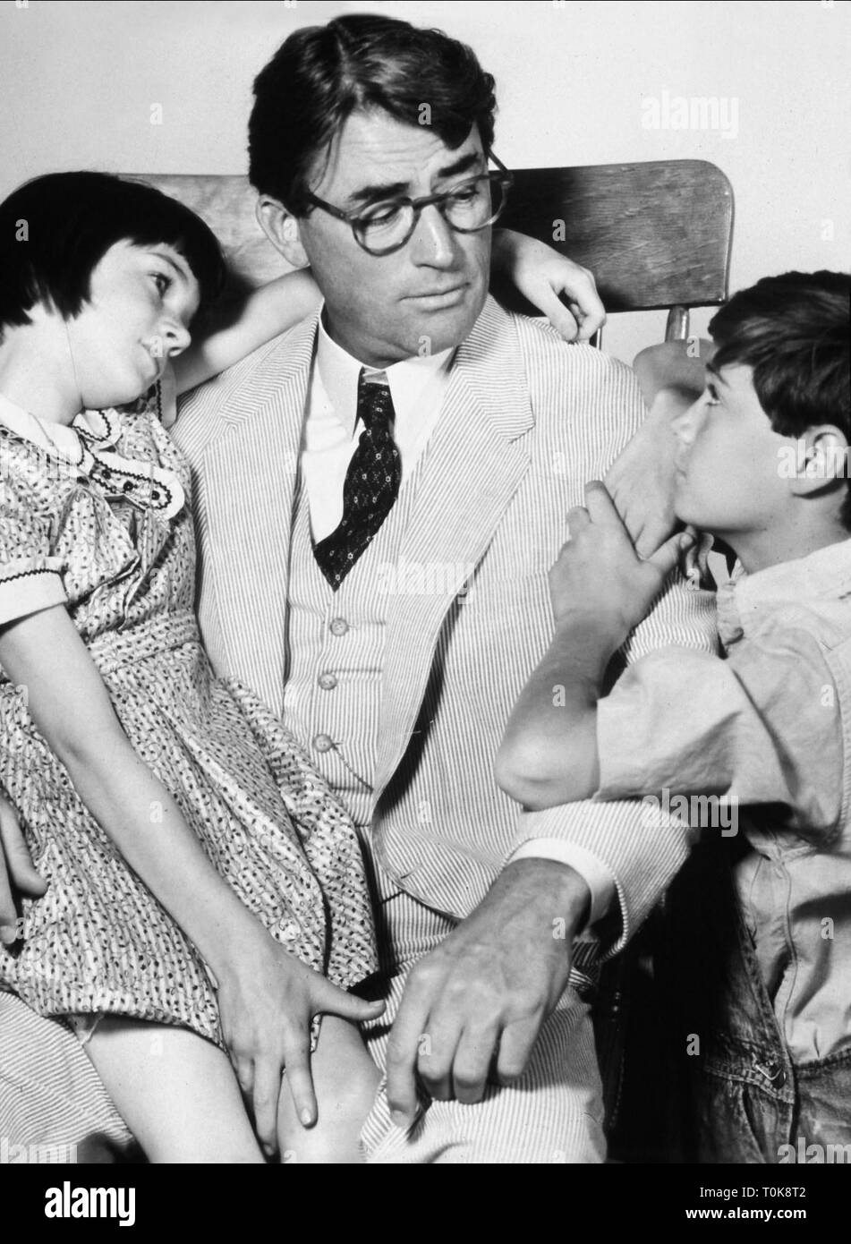 MARY BADHAM, GREGORY PECK, PHILLIP ALFORD, TO KILL A MOCKINGBIRD, 1962 ...