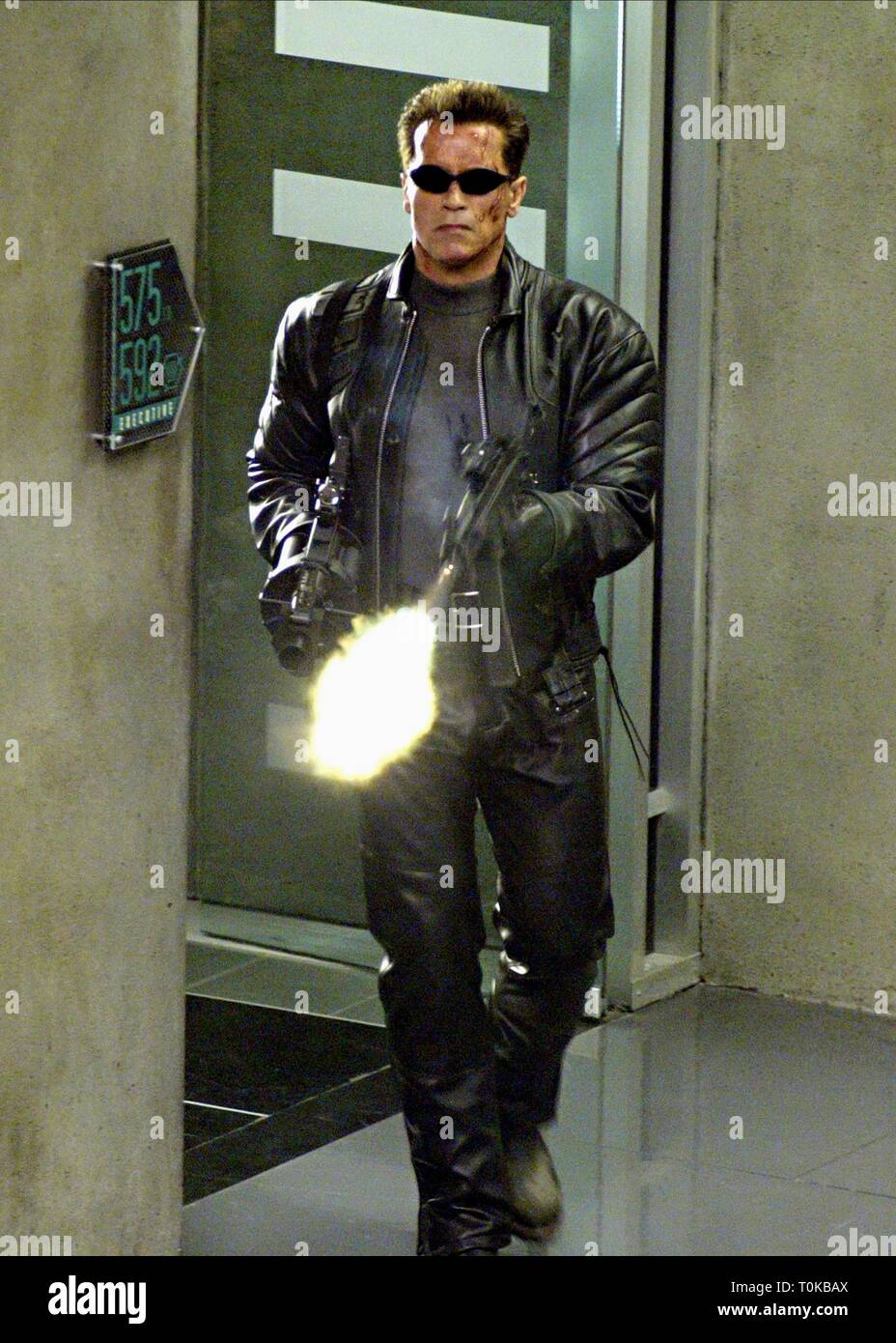 Arnold Schwarzenegger 2003 Terminator 3 High Resolution Stock ...