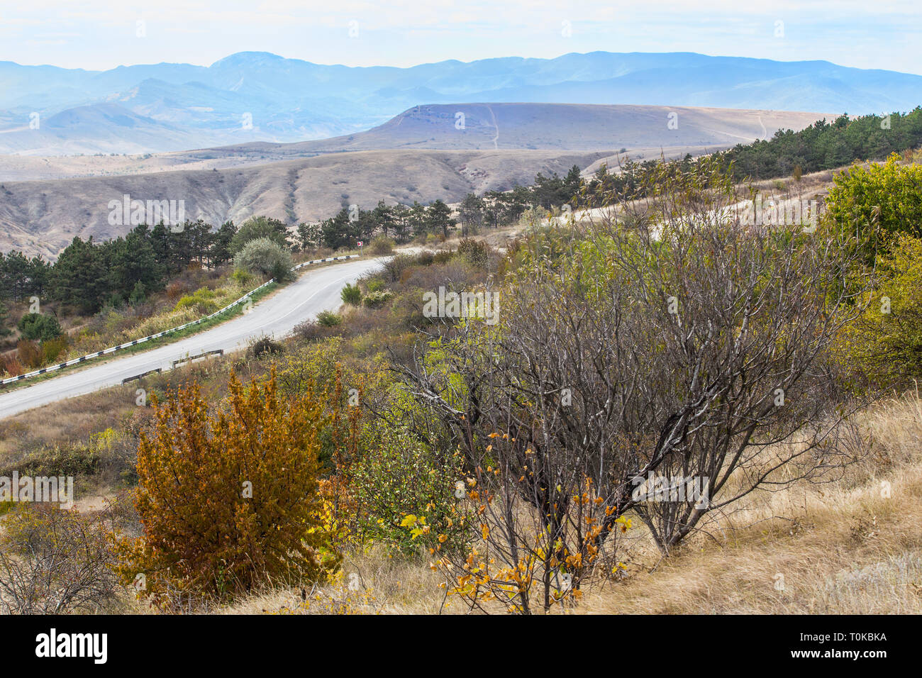Beautiful summer mountain road hi-res stock photography and images - Alamy