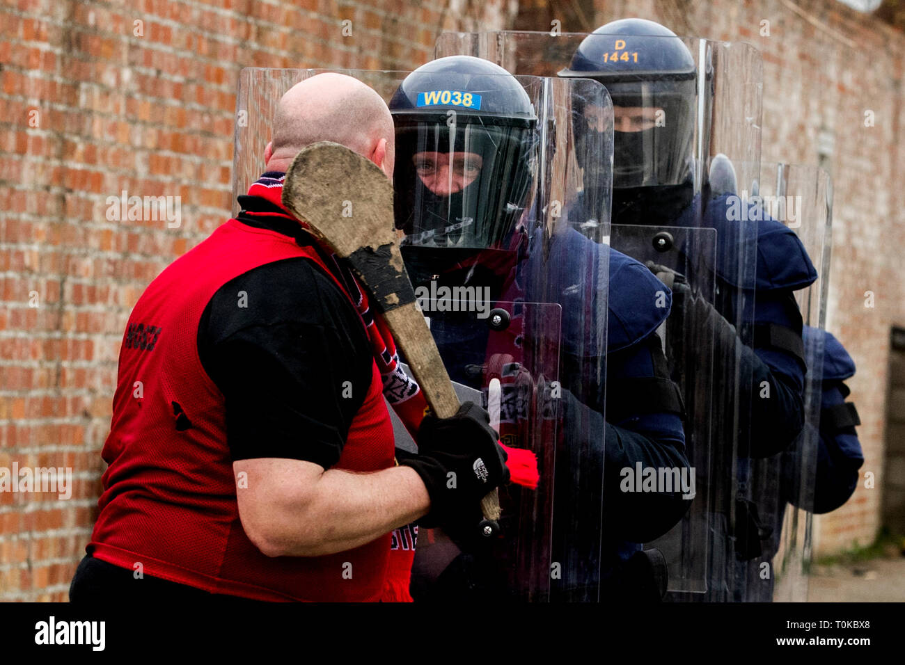 Members of An Garda Siochana during a public order training exercise at ...