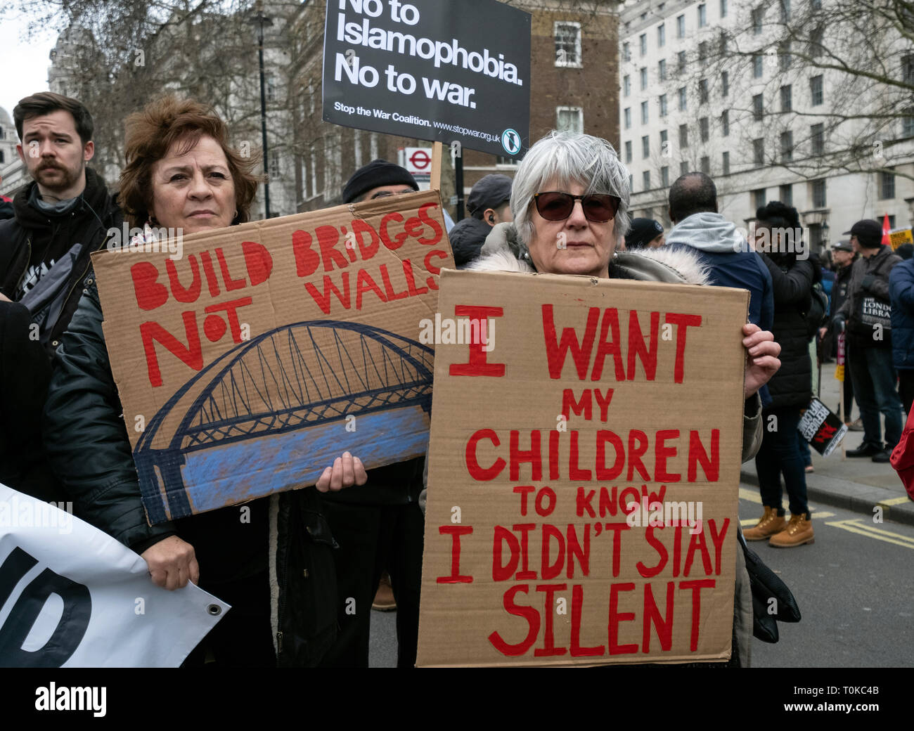 March and demonstration against racism Anti-racism protest through ...