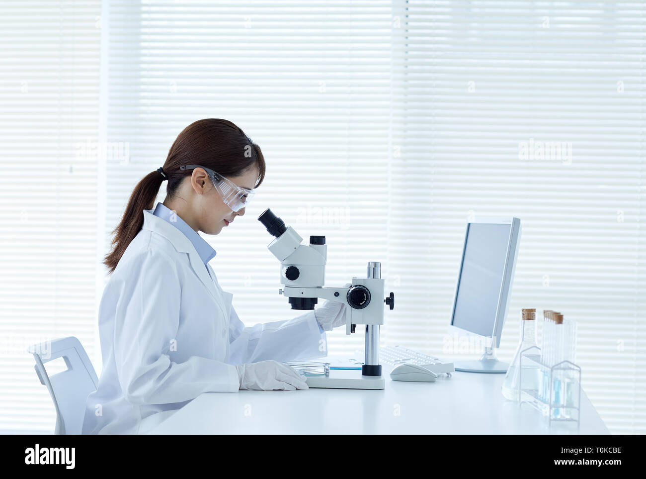 Young Japanese researcher in the lab Stock Photo - Alamy