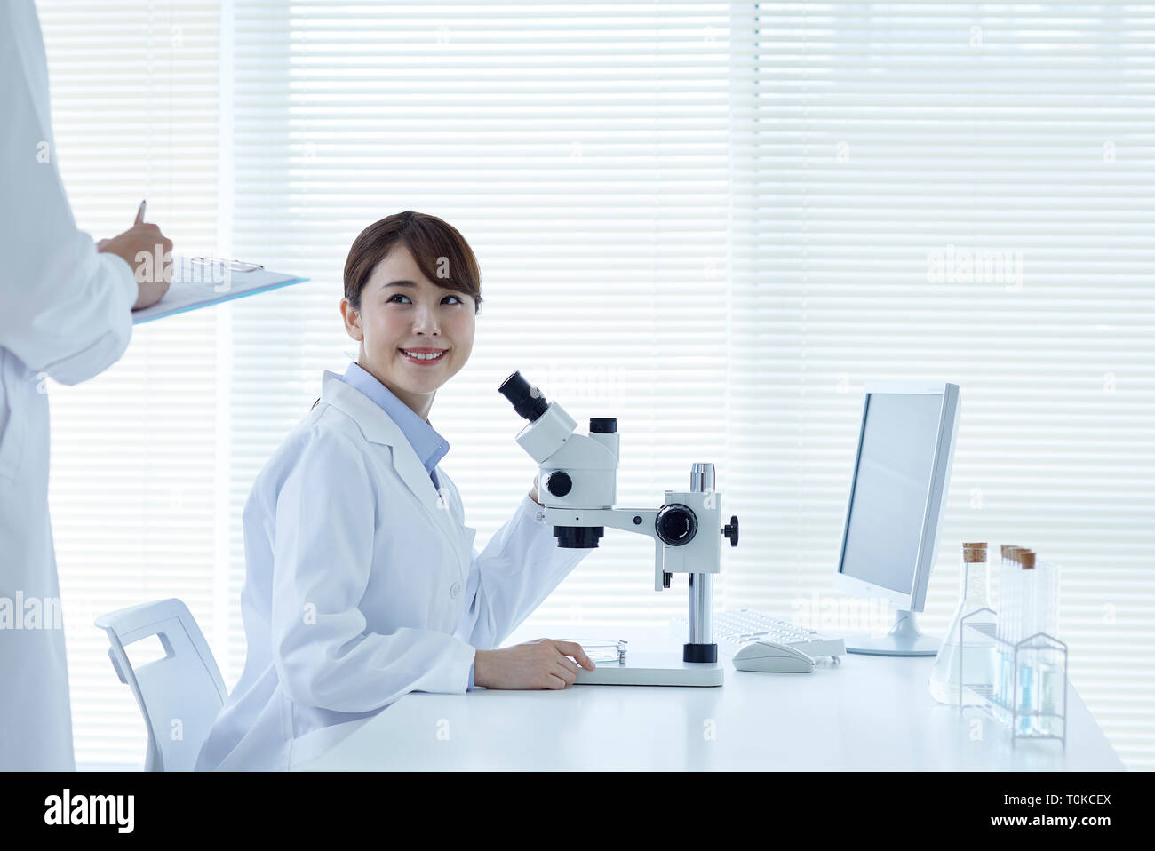 Japanese researchers in the lab Stock Photo - Alamy