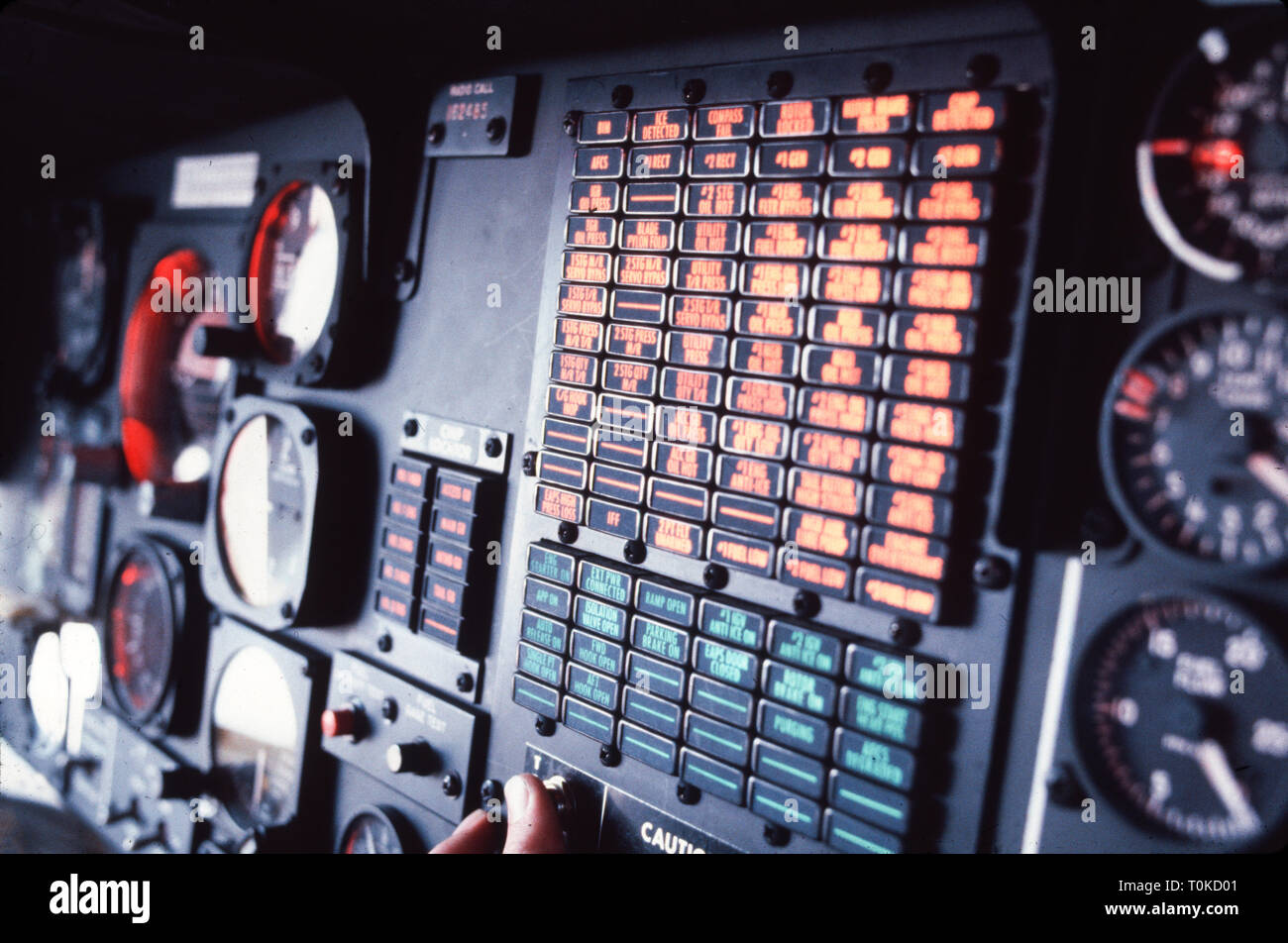 Helicopter control panel Stock Photo - Alamy