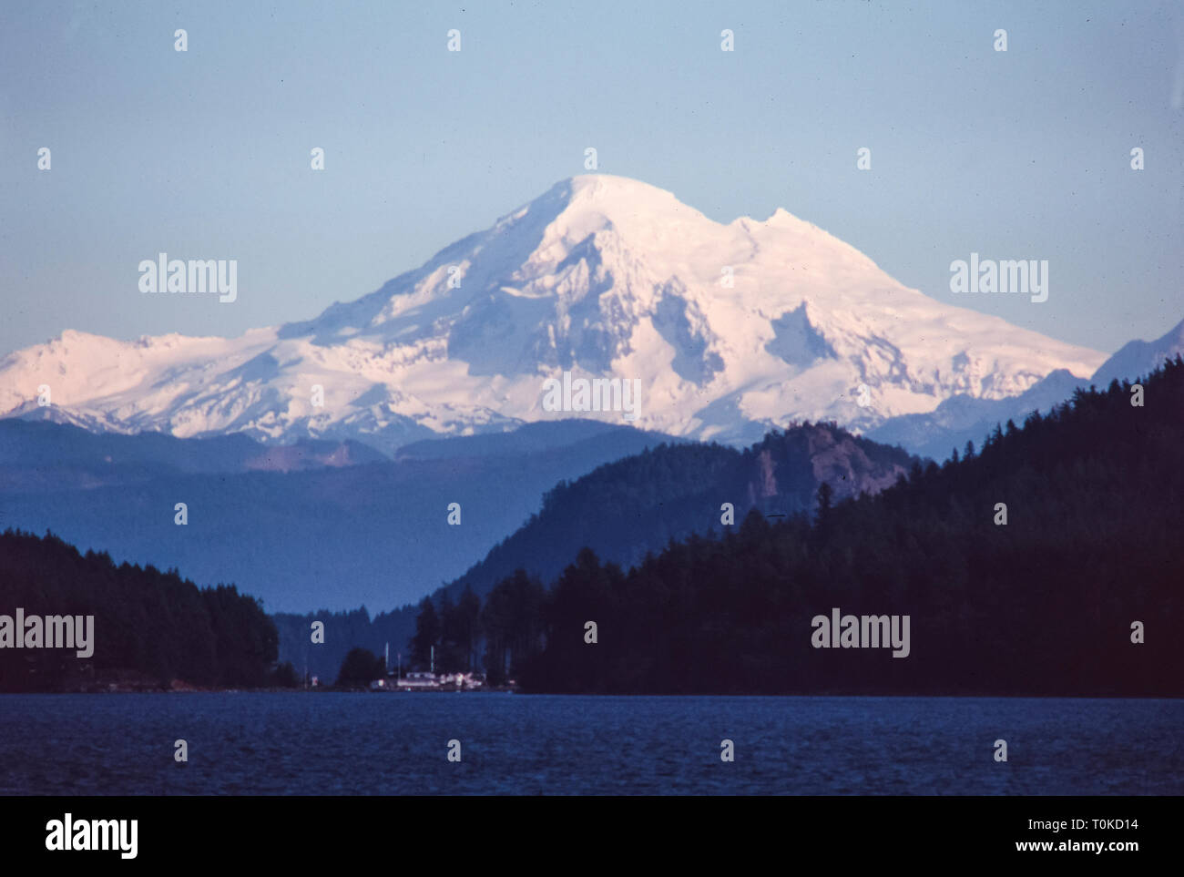 Mount Baker with Puget sound Stock Photo - Alamy