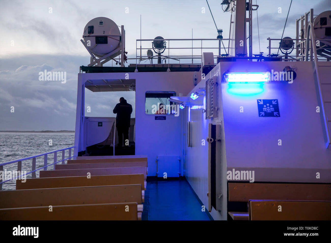 Island Wangerooge, Ostfriesland, ferry to the mainland,East Frisia ...