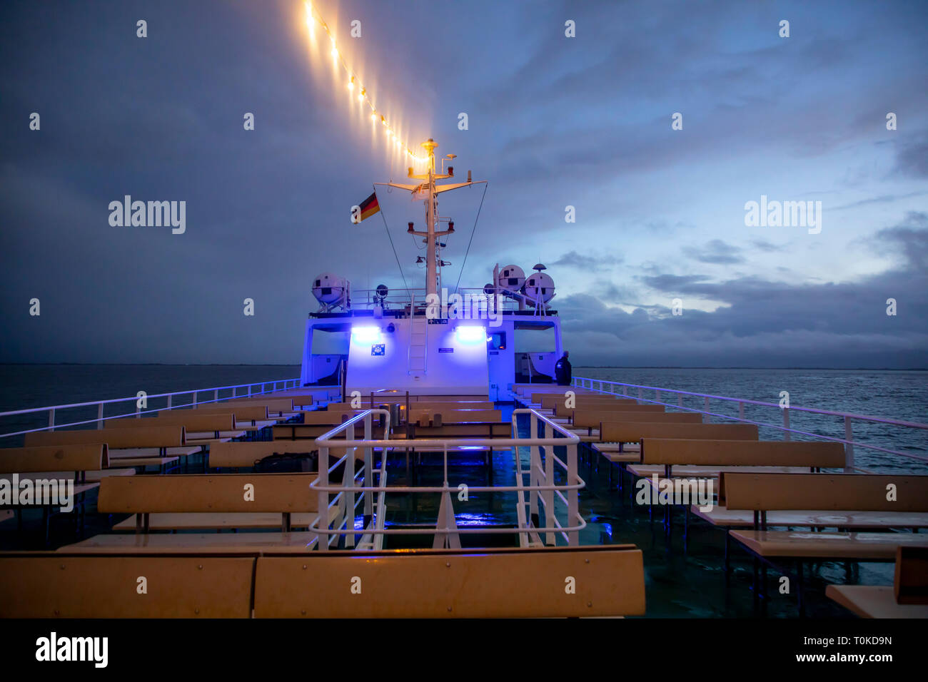Island Wangerooge, Ostfriesland, ferry to the mainland,East Frisia ...