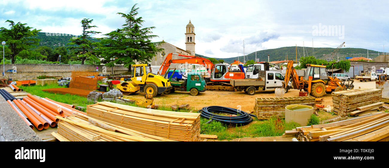 Construction machinery parking hi-res stock photography and images - Alamy