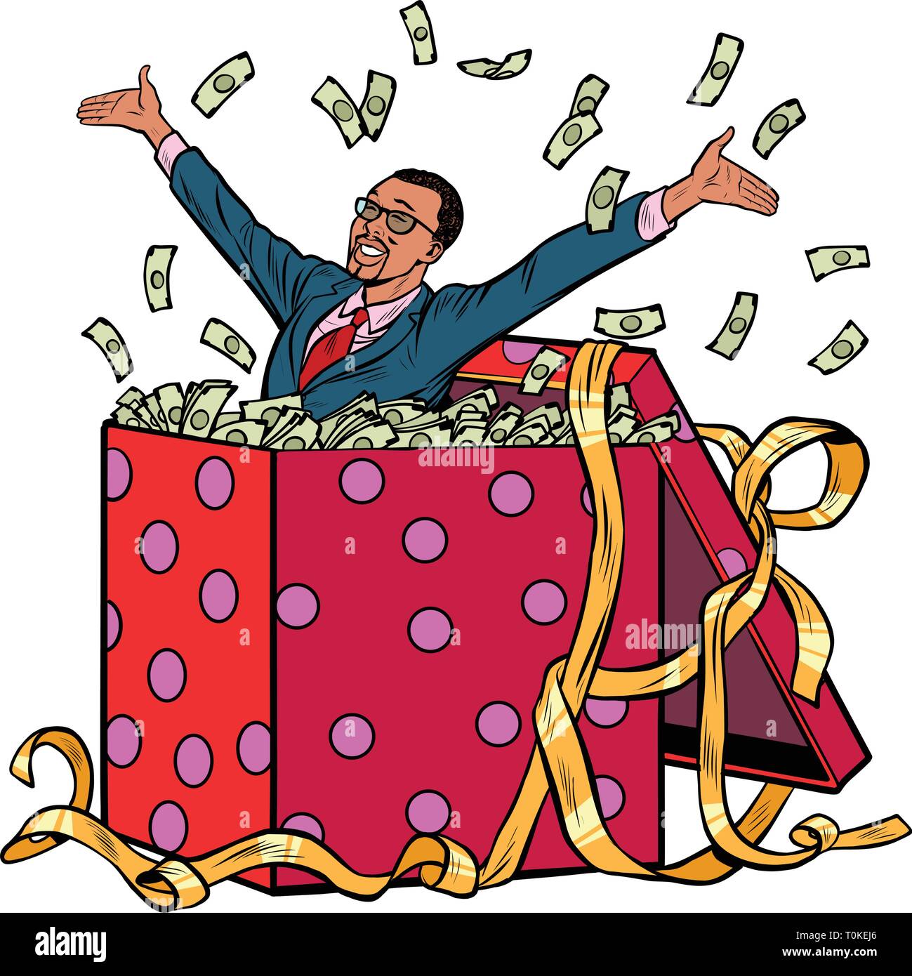 Money gift box hi-res stock photography and images - Alamy