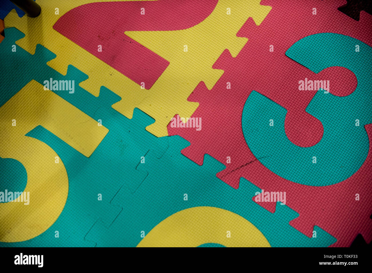 Colourful childrens play mat with colours Stock Photo - Alamy