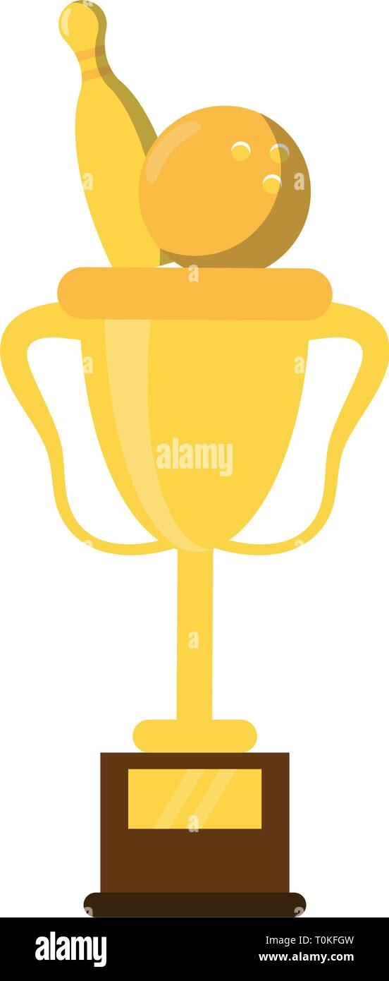Bowling trophy cup sport cartoon Stock Vector Image & Art - Alamy