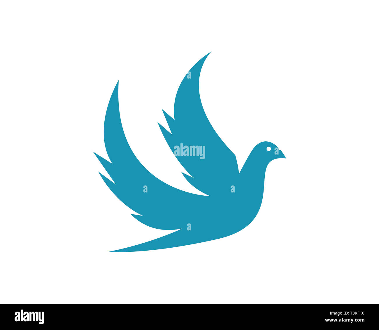 Dove Logo Template vector icon illustration design Stock Photo - Alamy