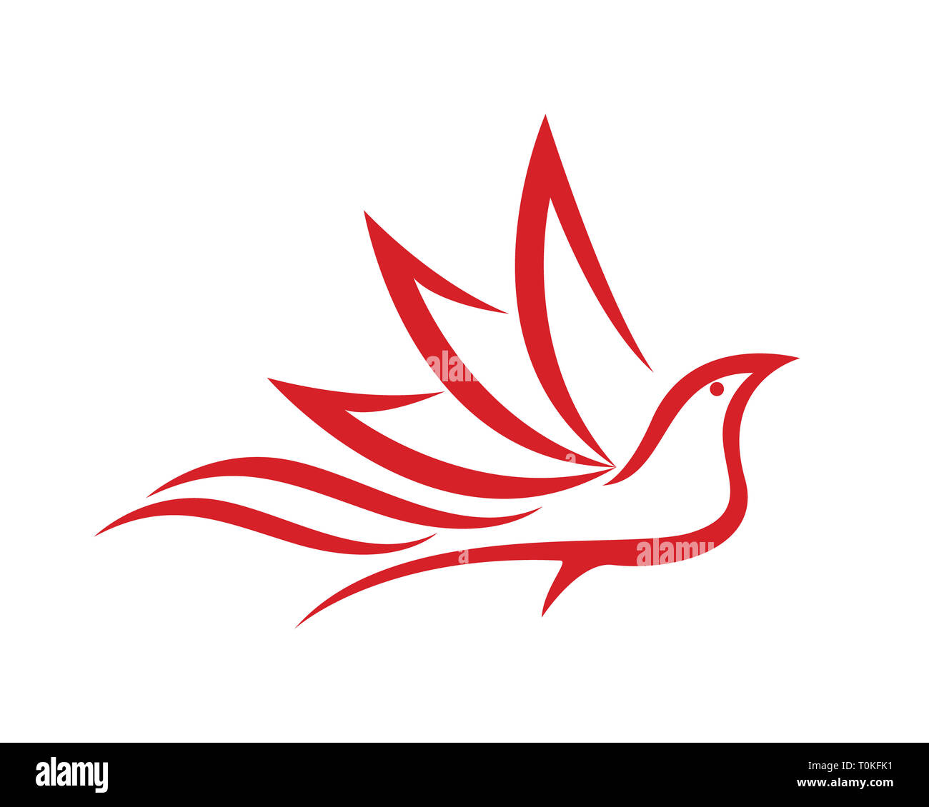 Dove Logo Template vector icon illustration design Stock Photo - Alamy