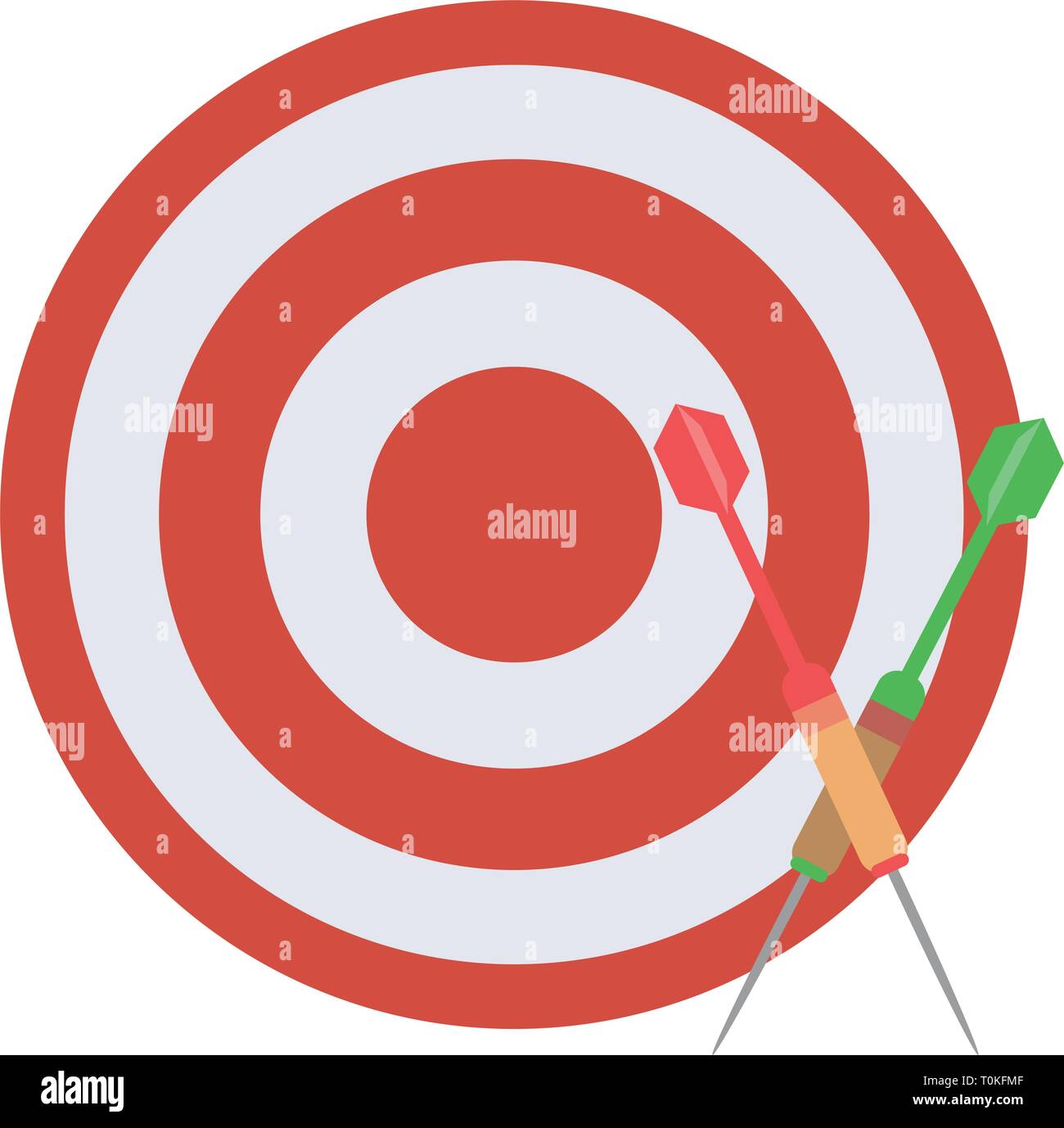 Darts arrows isolated on Stock Vector Images - Alamy