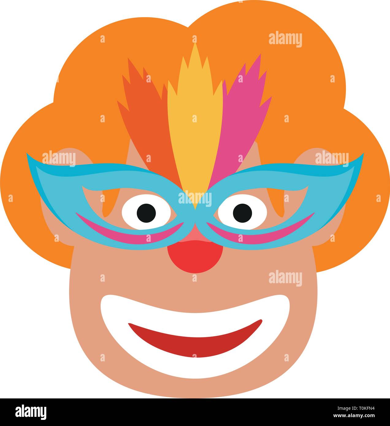 Clown face with mask cartoon Stock Vector Image & Art - Alamy