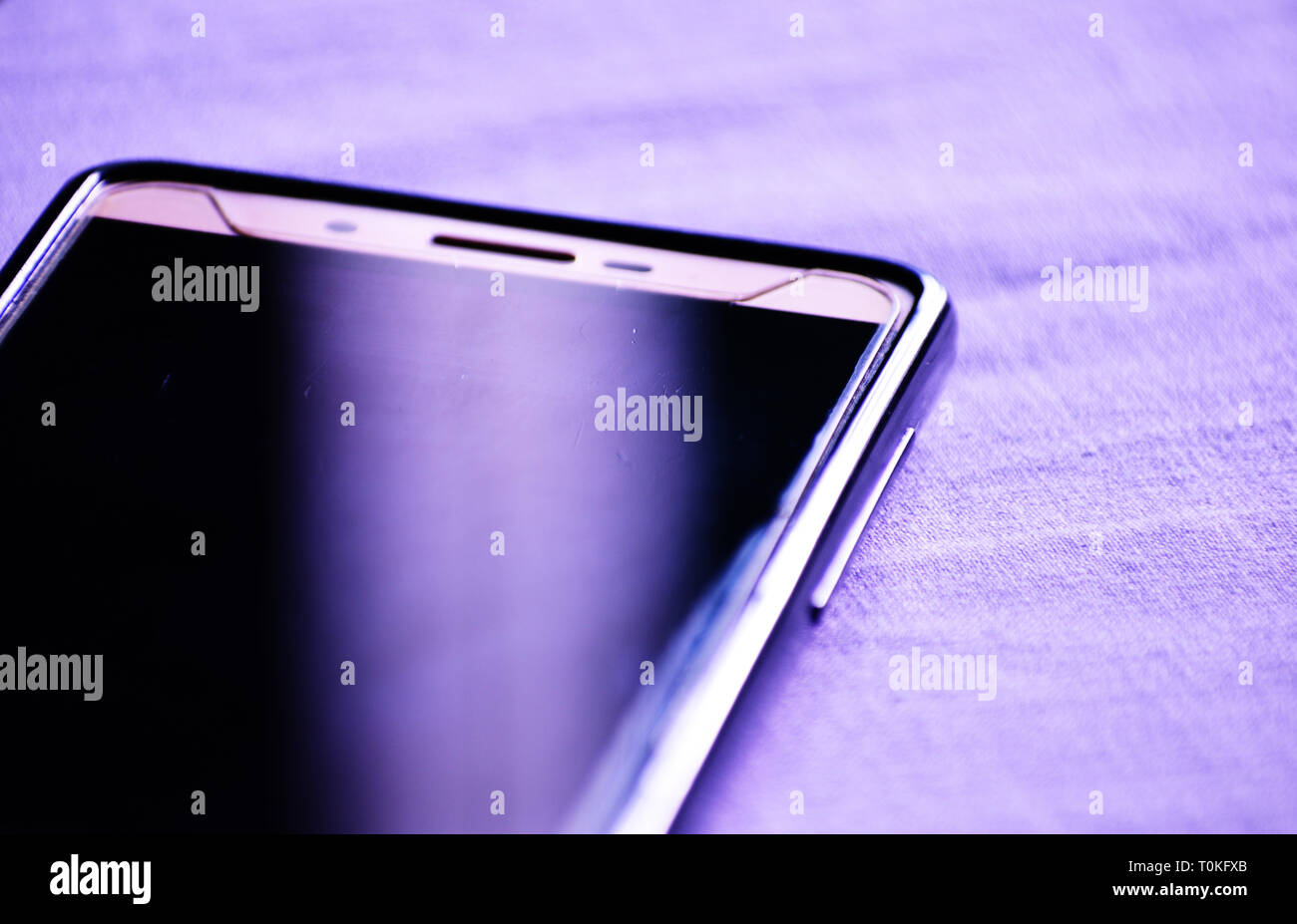 A smartphone with a power bank Stock Photo - Alamy