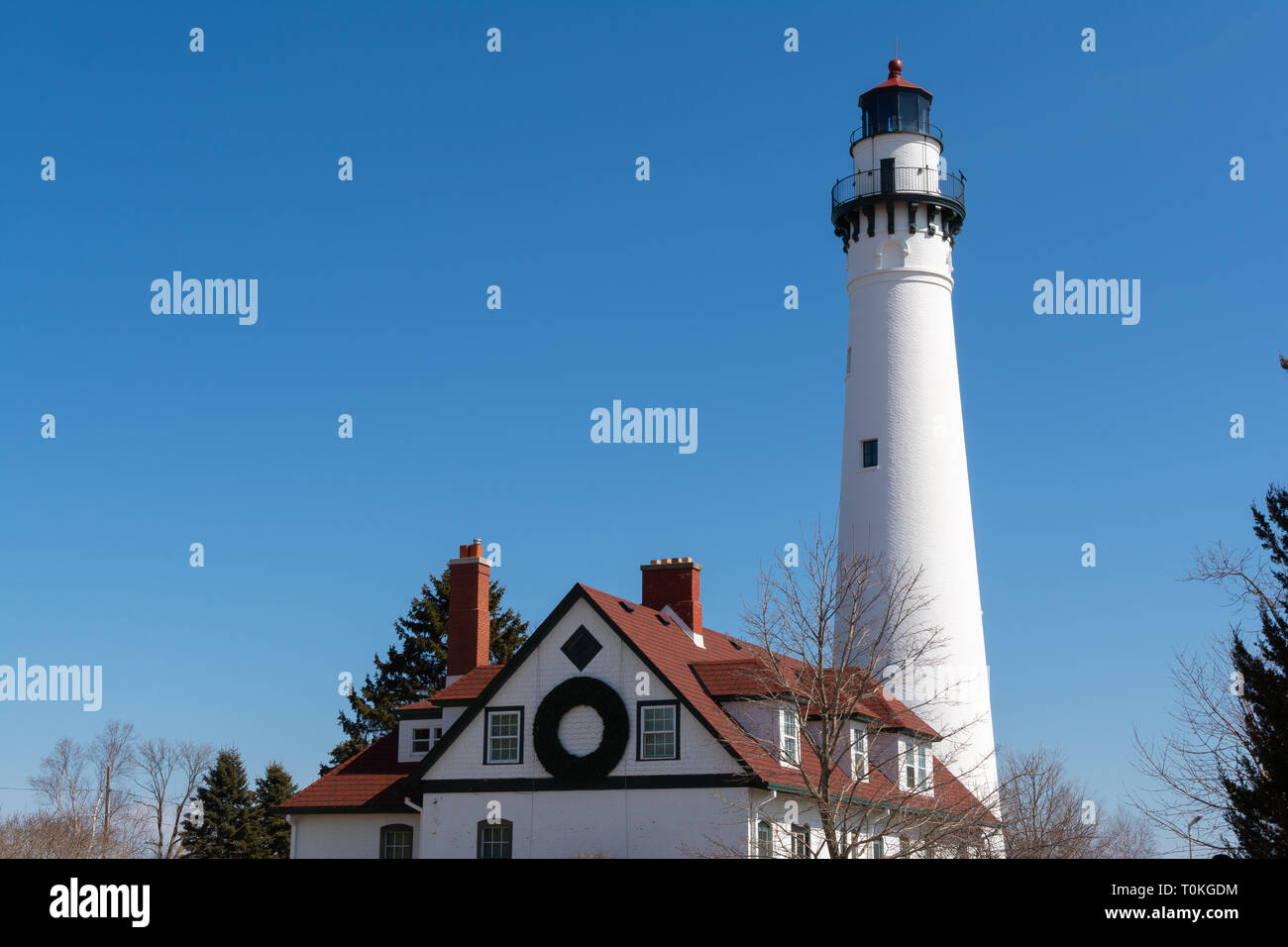 Windpoint lighthouse hi-res stock photography and images - Alamy