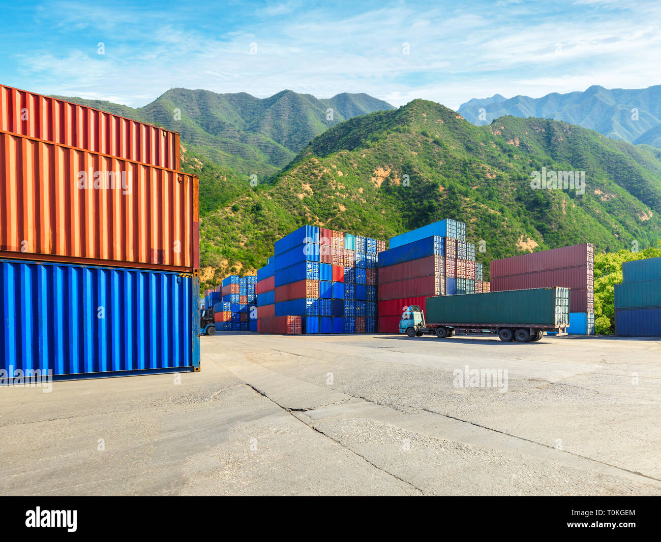 Industrial Container yard for Logistic Import Export business,modern ...