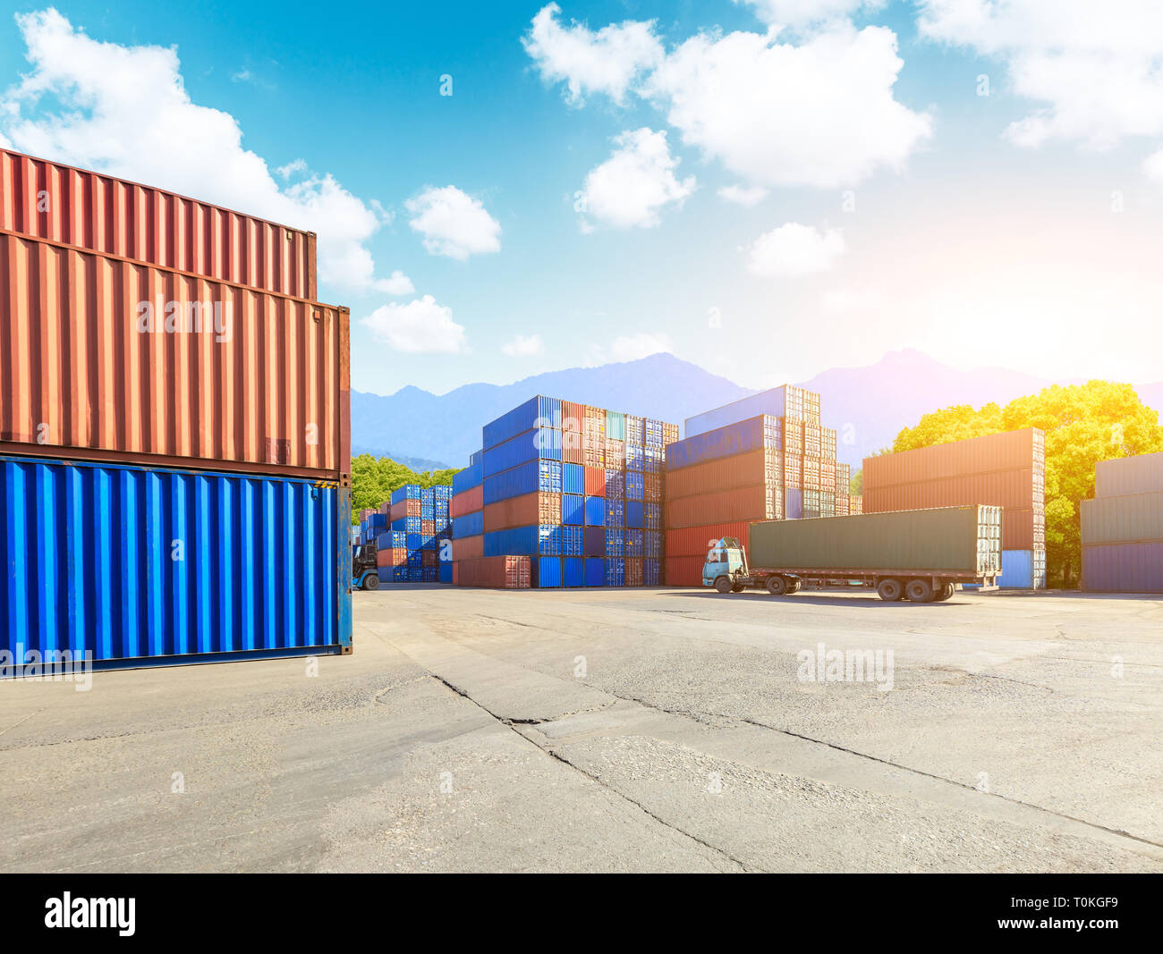 Industrial Container yard for Logistic Import Export business,modern ...
