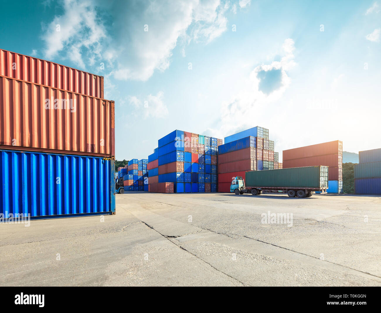 Industrial Container yard for Logistic Import Export business,modern ...