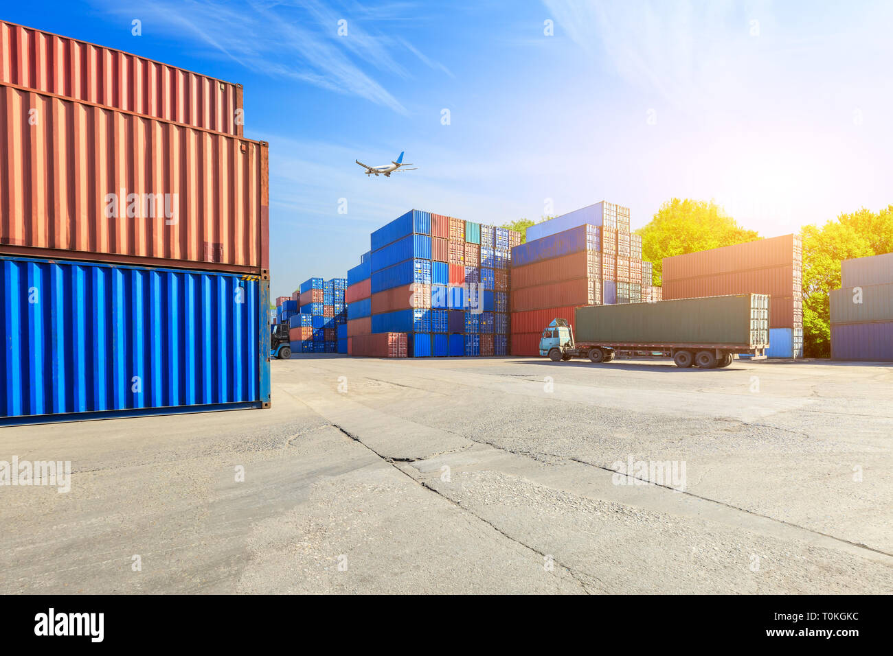 Industrial Container yard for Logistic Import Export business,modern ...