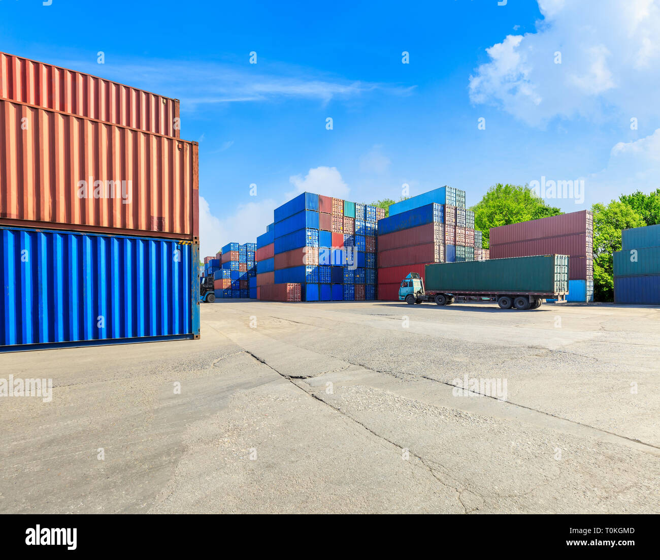Industrial Container yard for Logistic Import Export business,modern ...