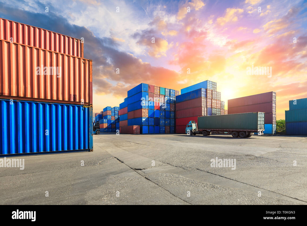 Industrial Container yard for Logistic Import Export business,modern ...