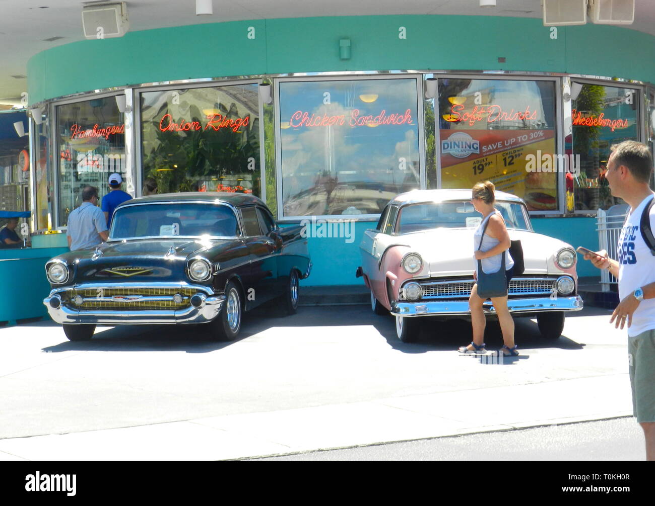 Cars on display at Universal Studios, Orlando, Florida, USA Stock Photo ...