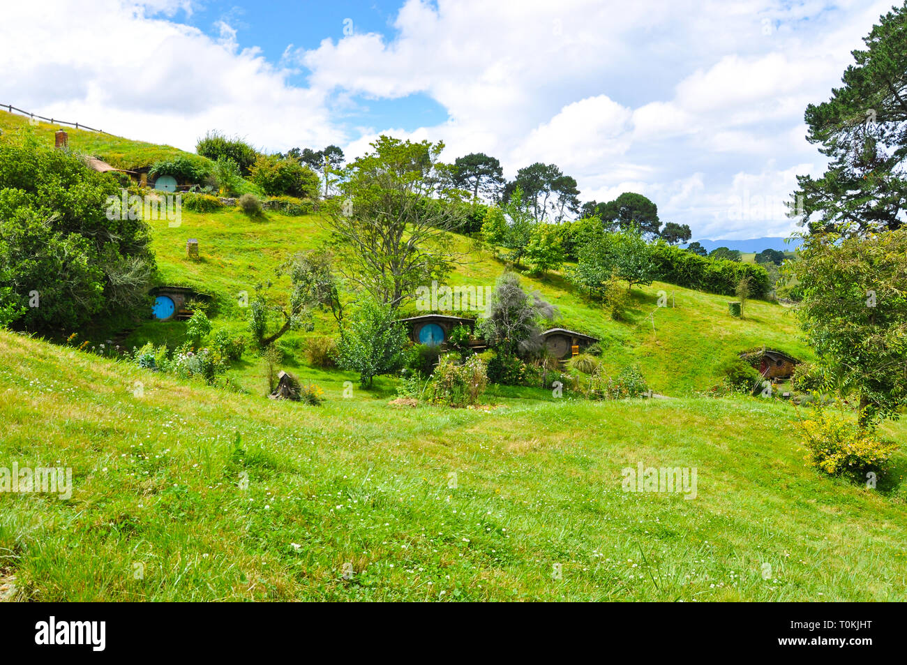Hobbiton Movie Set - Location for the Lord of the Rings and The Hobbit ...