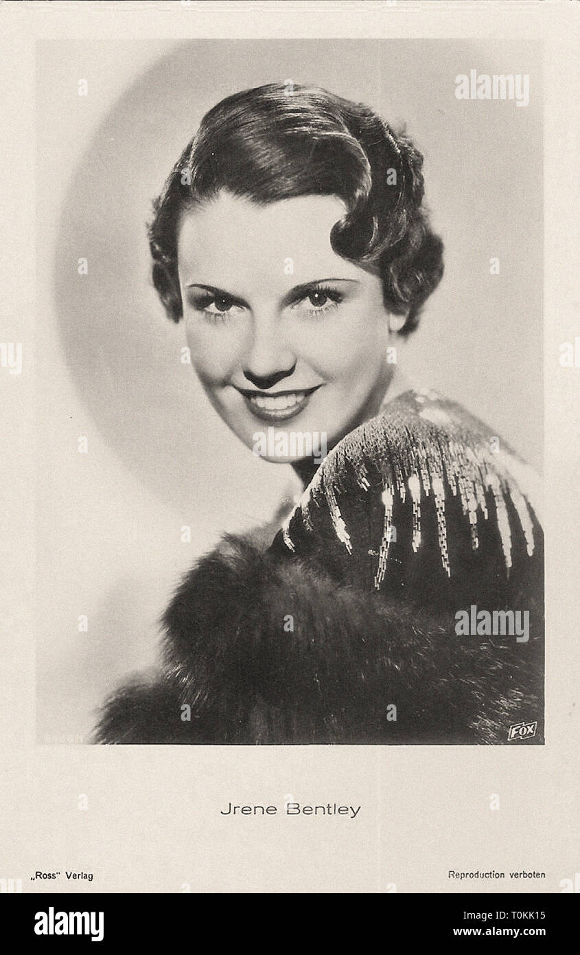 Promotional portrait of Actress Irene Bentley (1904-1965 Stock Photo ...