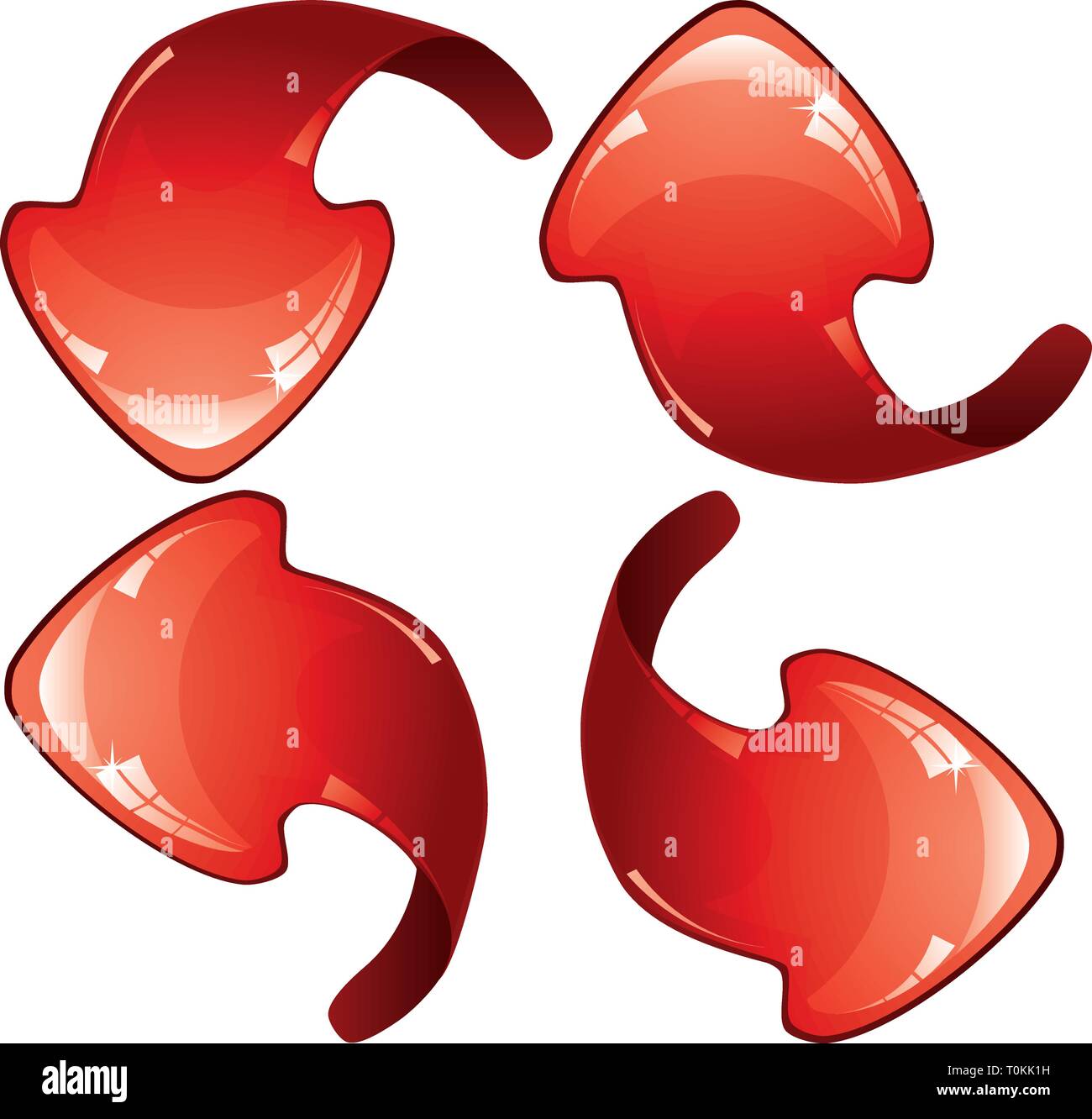 Set of red glitter arrows, vector illustration Stock Vector Image & Art ...