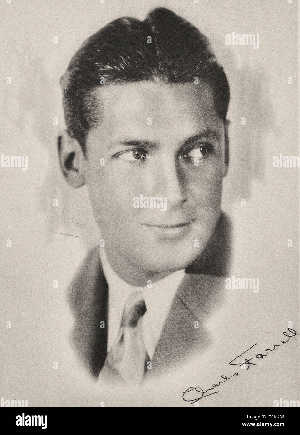 Promotional portrait of Charles Farrell Stock Photo - Alamy