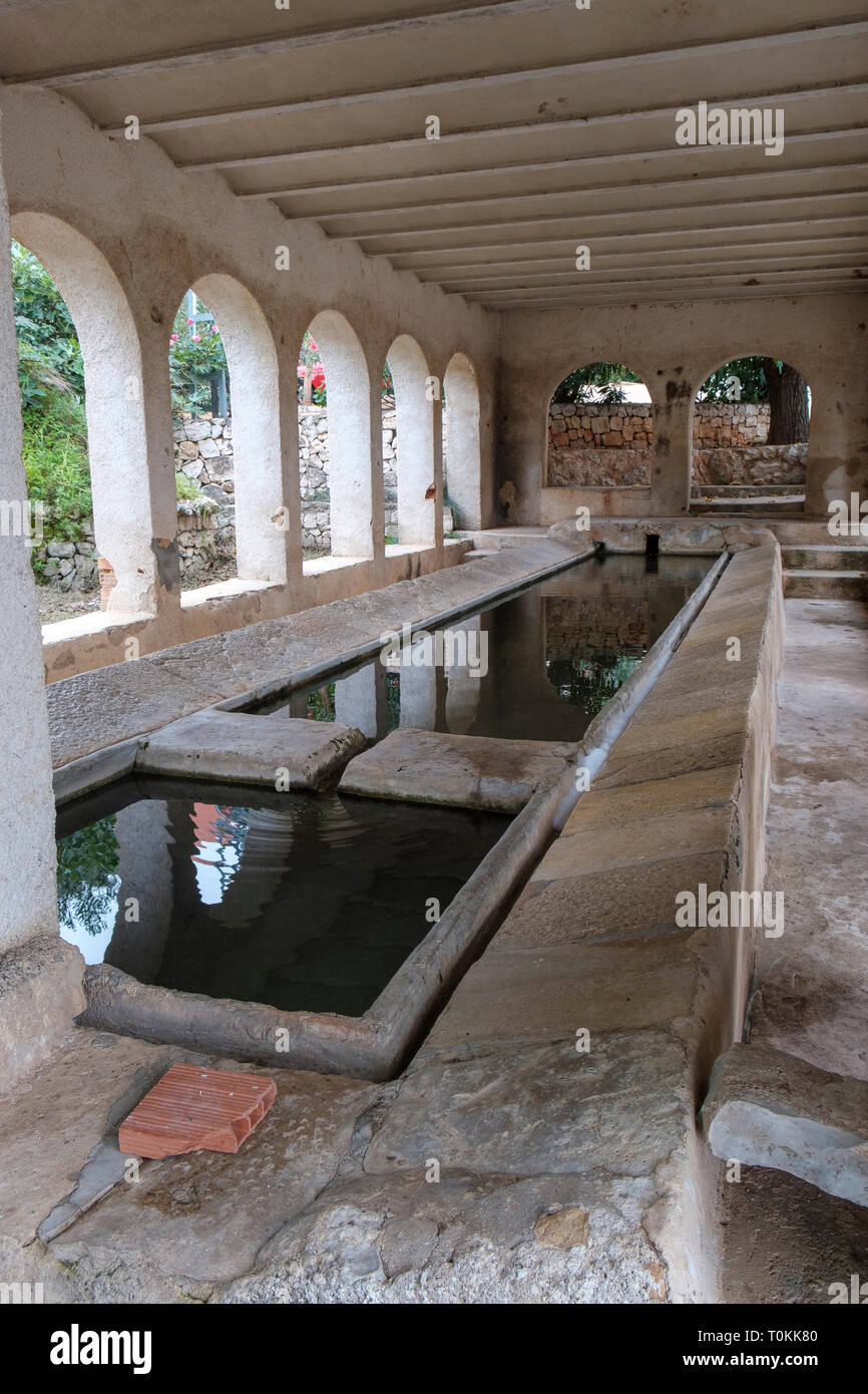 old wash house in Benimaurell, Alicante province, Spain Stock Photo - Alamy