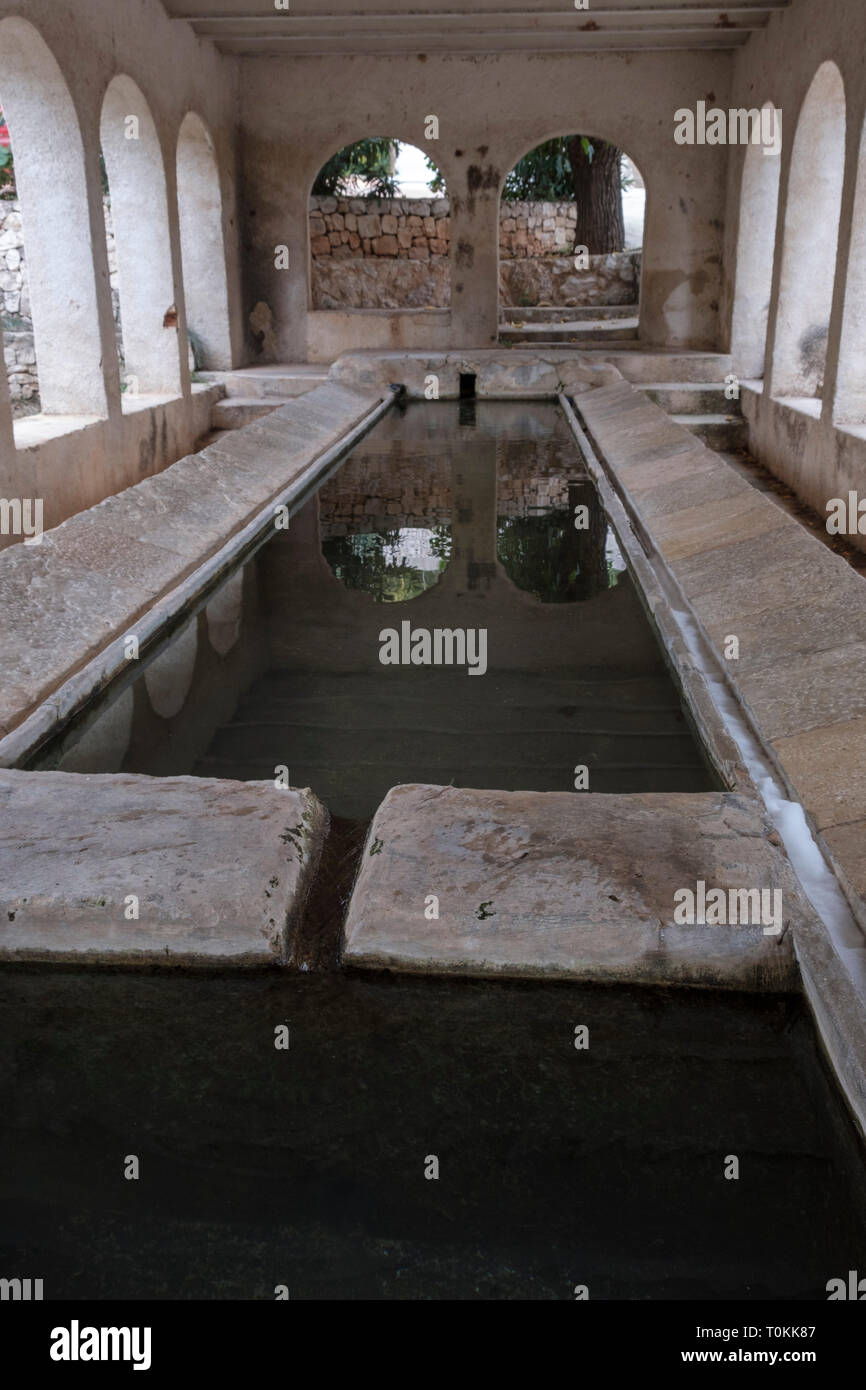 old wash house in Benimaurell, Alicante province, Spain Stock Photo - Alamy