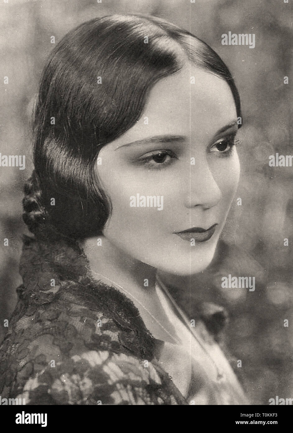 Portrait of Actress Dolores Del Rio - Silent movie era Stock Photo - Alamy