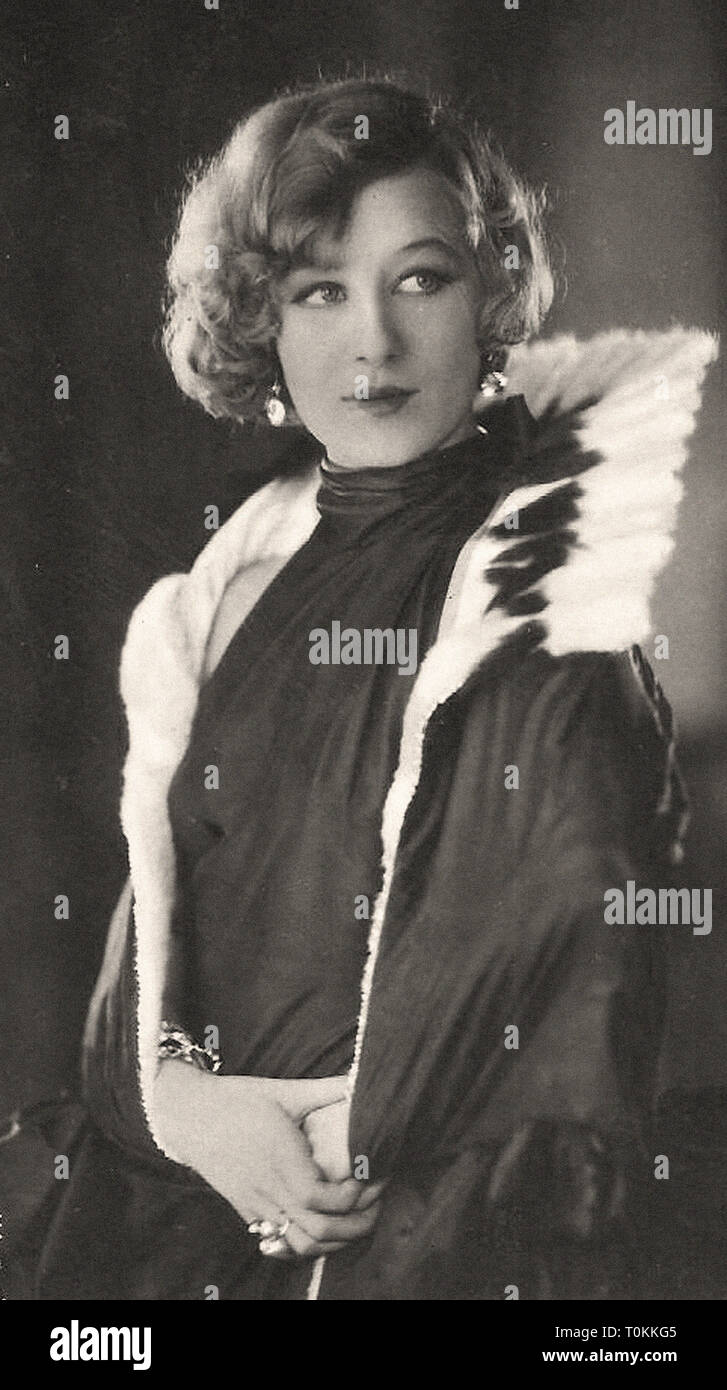 Portrait of Actress Greta Nissen (1906-1988) - Silent movie era Stock ...