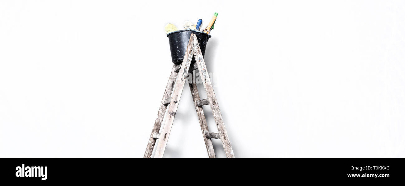 Hand painting tools Cut Out Stock Images & Pictures - Alamy