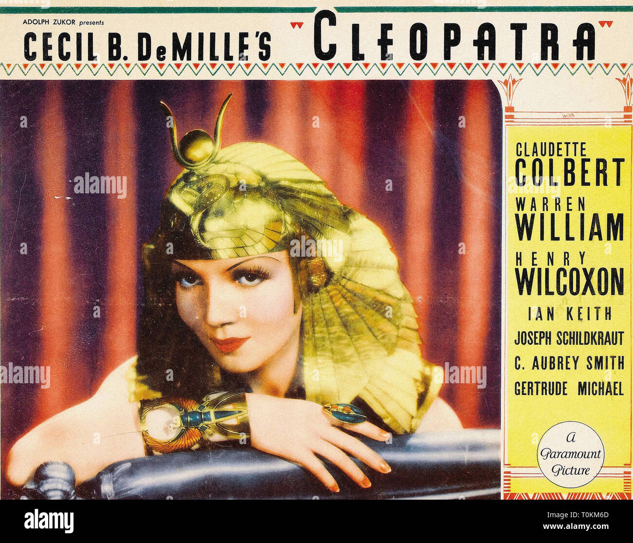 Cleopatra - Vintage pre-code silent movie poster Stock Photo - Alamy