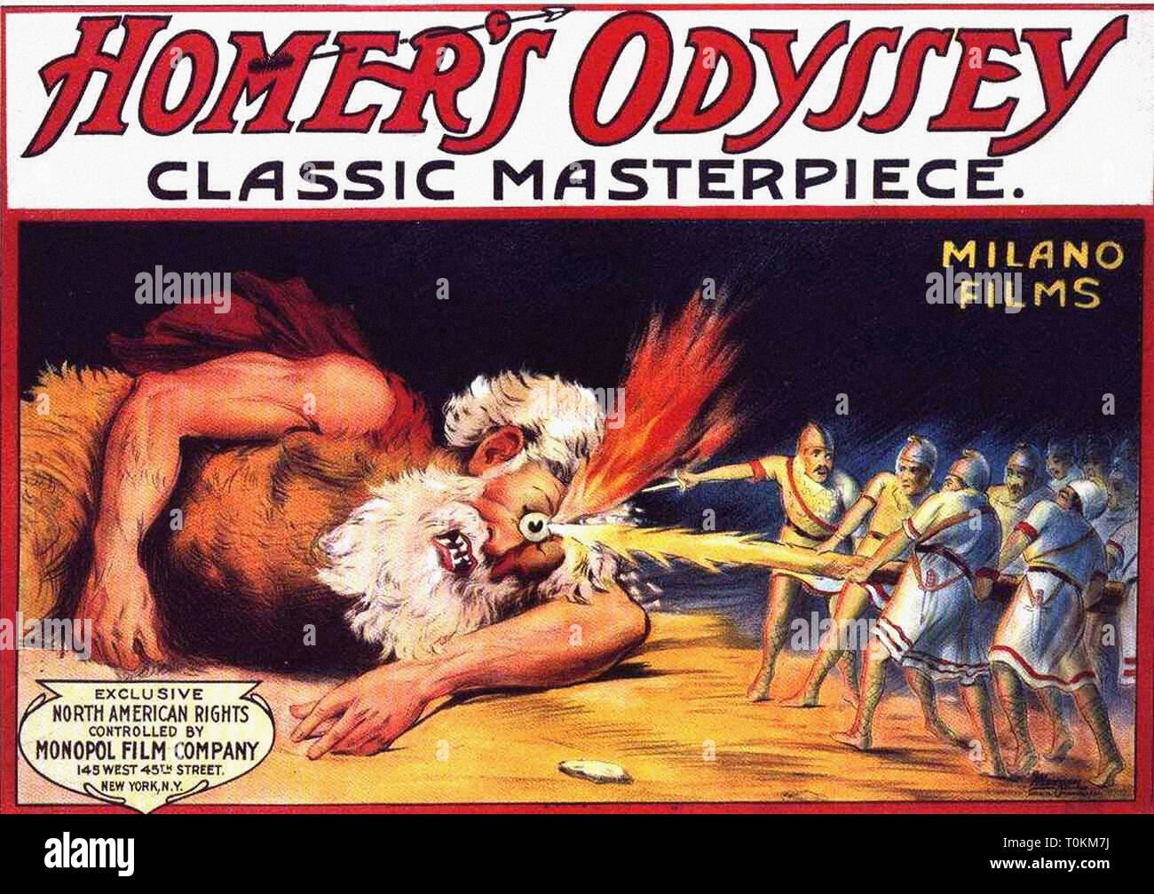 Homer's Odyssey - Vintage pre-code silent movie poster Stock Photo - Alamy
