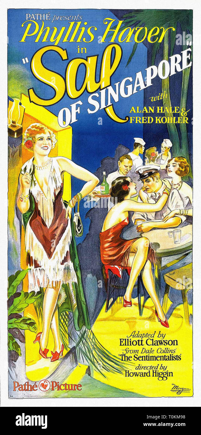 Sal of Singapore - Vintage pre-code silent movie poster Stock Photo - Alamy