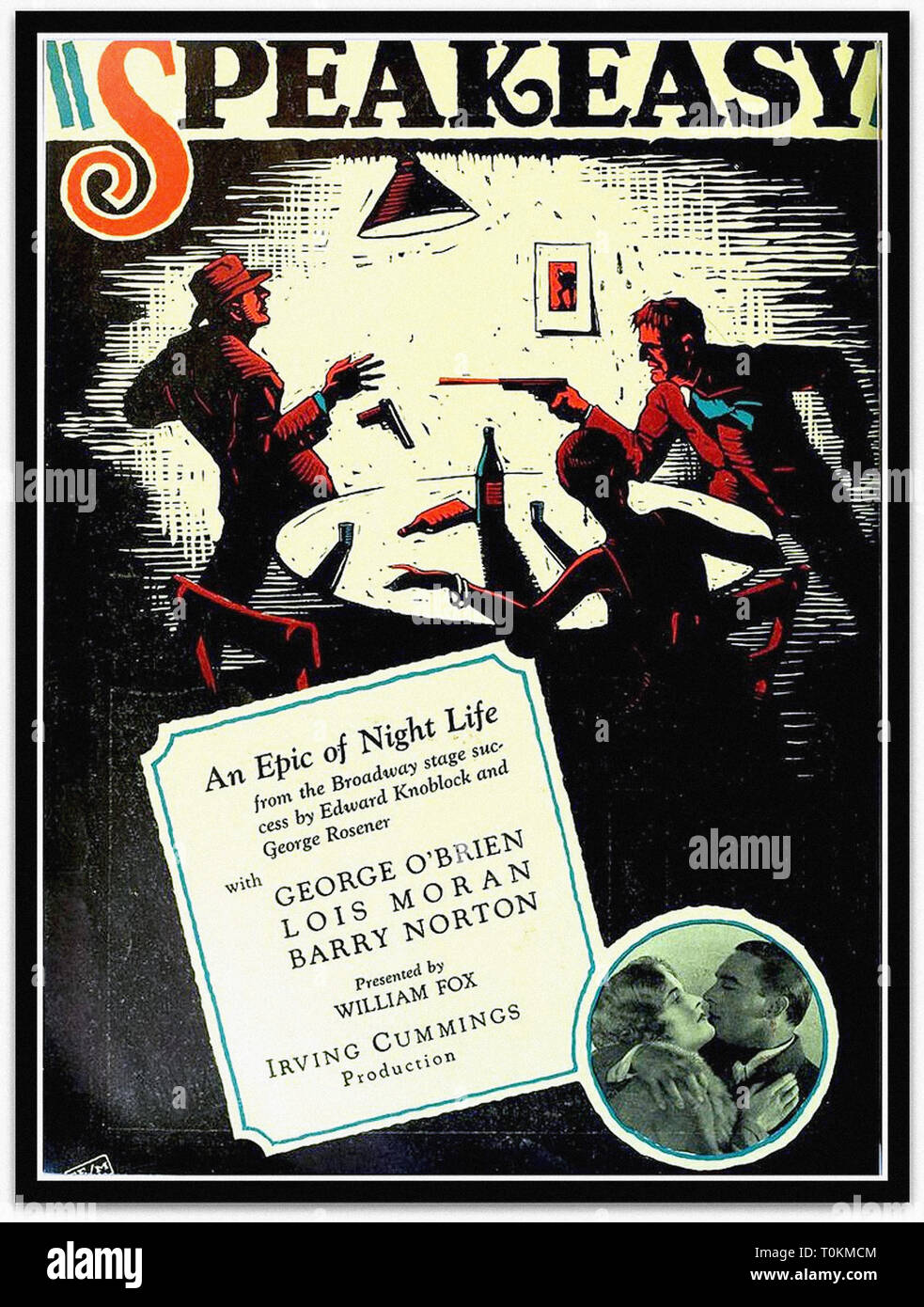 Speakeasy 1928 - Vintage pre-code silent movie poster Stock Photo - Alamy