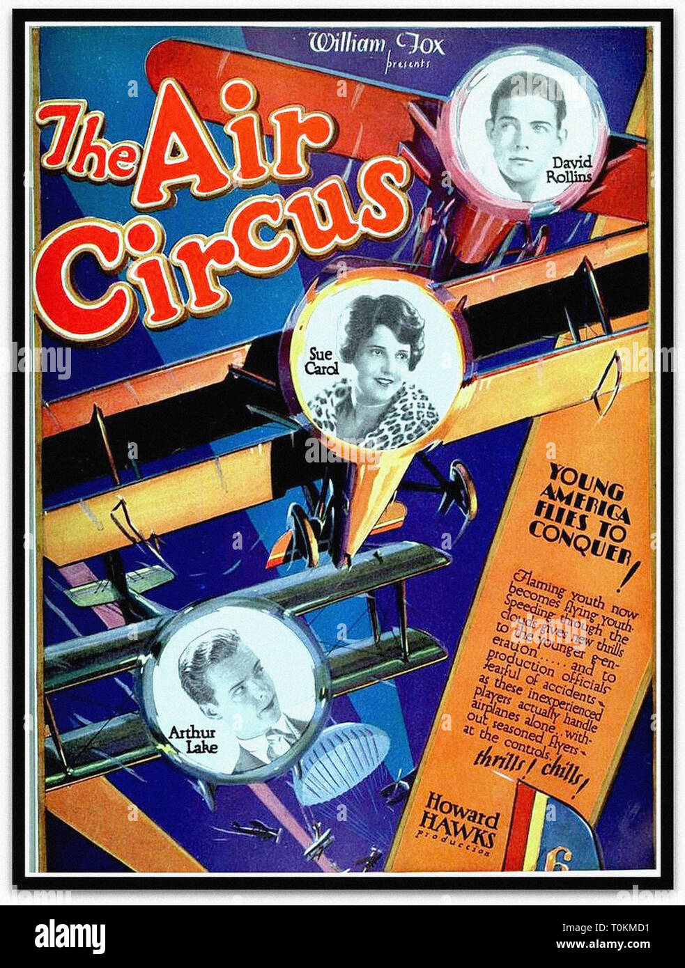 The Air Circus 1928 - Vintage pre-code silent movie poster Stock Photo ...
