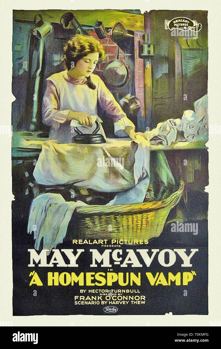 A Homespun Vamp - Vintage pre-code silent movie poster Stock Photo - Alamy