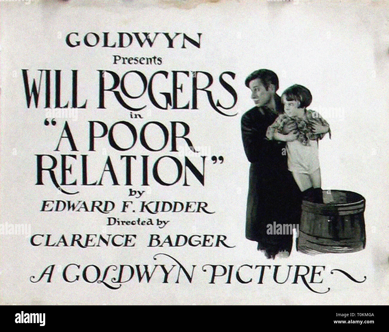 A poor relation - Vintage pre-code silent movie poster Stock Photo - Alamy