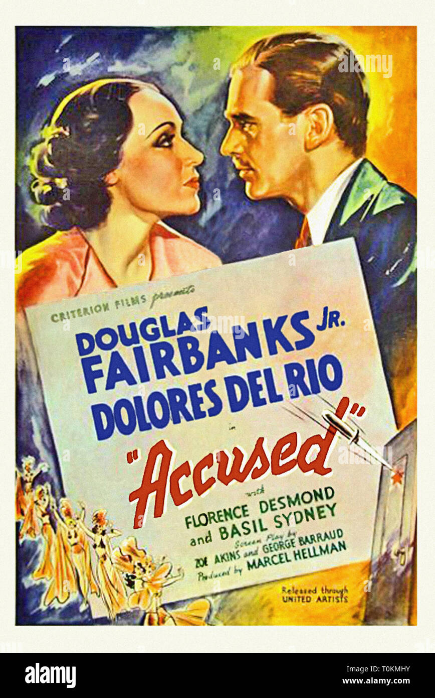 Accused - Vintage pre-code silent movie poster Stock Photo - Alamy