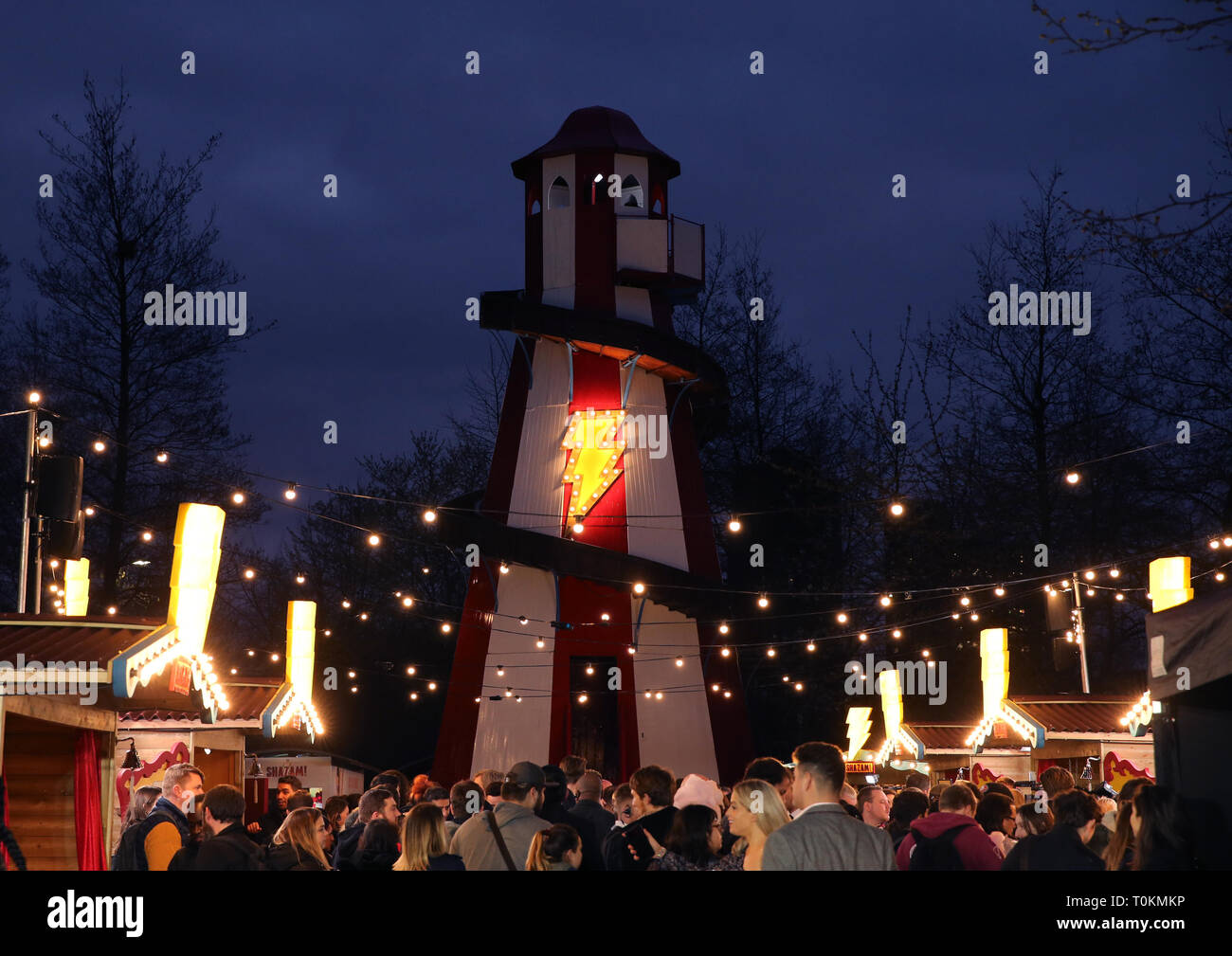 The official opening of Shazam funfair, inspired by the superpowers of ...