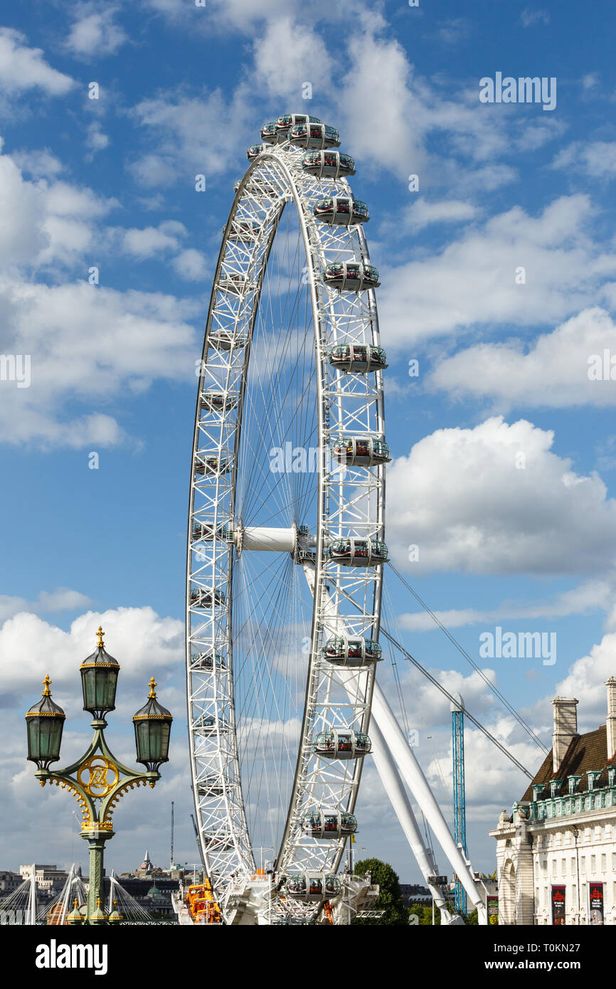 London, United Kingdom - July 31, 2017: Coca-Cola London eye. giant ...