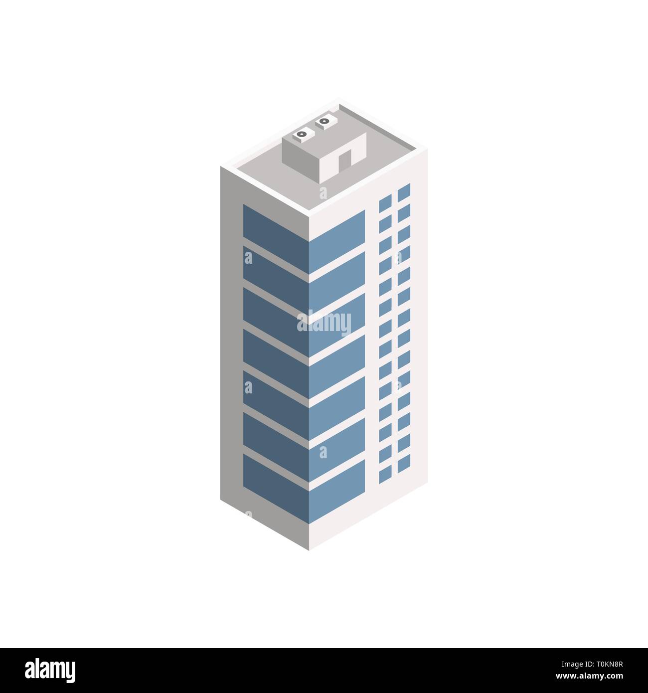 Vector Isometric Skyscraper City Building. Vector Isometric City ...